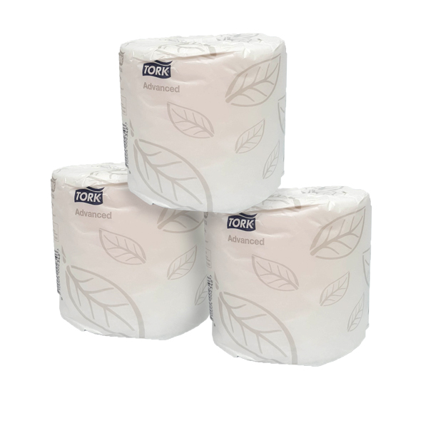 TORK ADVANCED 2ply TOILET ROLLS WRAPPED 400s x 48rolls | JASCO DIST