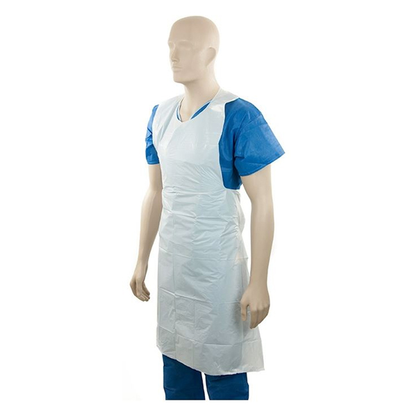 M-SERIES DISPOSABLE PLASTIC APRON WHITE 800x1250mm 400ctn | JASCO DIST