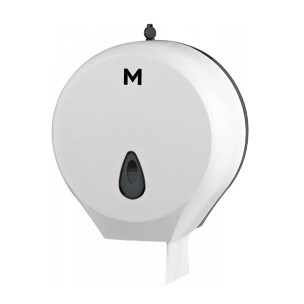 M SERIES SINGLE JUMBO TOILET ROLL DISPENSER WHITE JASCO DIST m-series-single-jumbo-toilet-roll-dispenser-white-jasco-dist