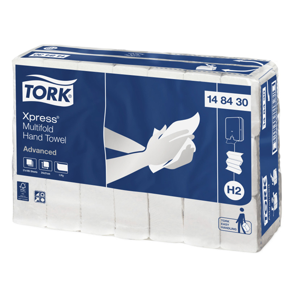 TORK ADVANCED SLIMLINE PAPER TOWEL 185 x 21pk H2 | JASCO DIST